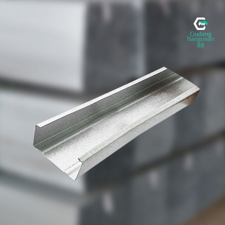 METAL STUD RANGKA PARTISI GYPSUM U RUNNER 76 x 3 – Gudang Bangunan 88