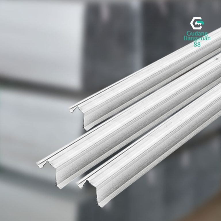 METAL STUD RANGKA PARTISI GYPSUM U RUNNER 76 x 3 – Gudang Bangunan 88
